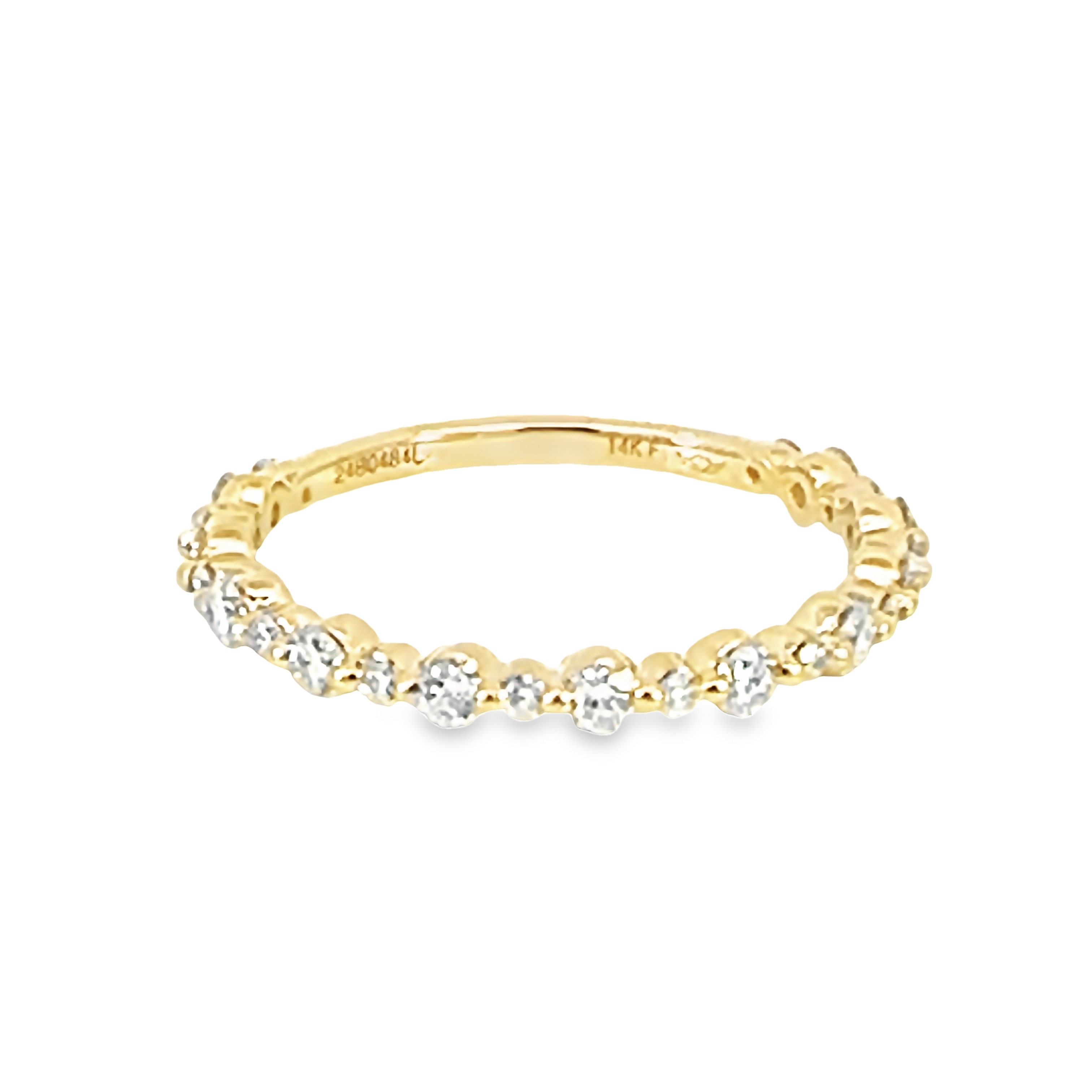 14k Yellow Gold Diamond Wedding Band - 001-110-04886