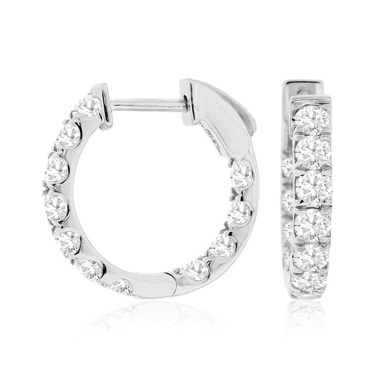 Inside Out Diamond Hoops - 001-150-04755