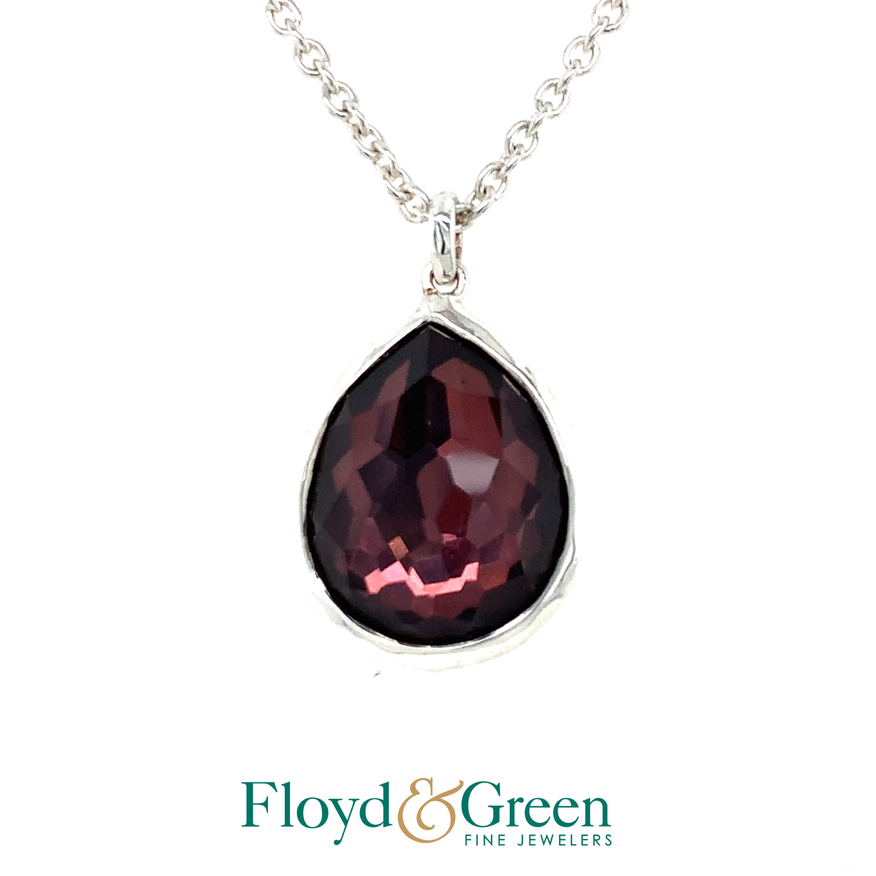 Ippolita SS 16-18" Wonderland Mini Teardrop Pendant In Boysenberry ...