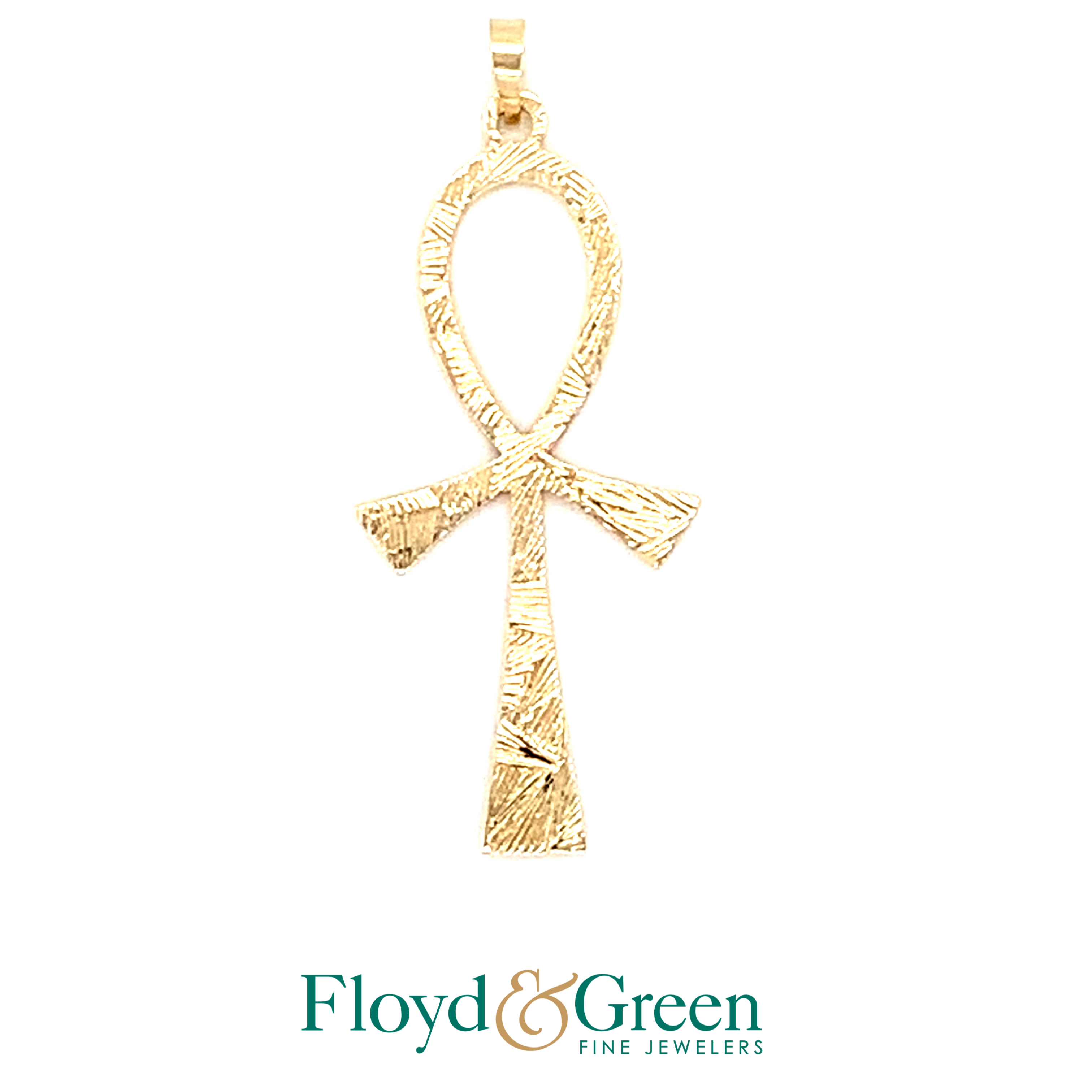 14KY Egyptian Ankh Cross Pendant, 1.7g - 001-435-04954