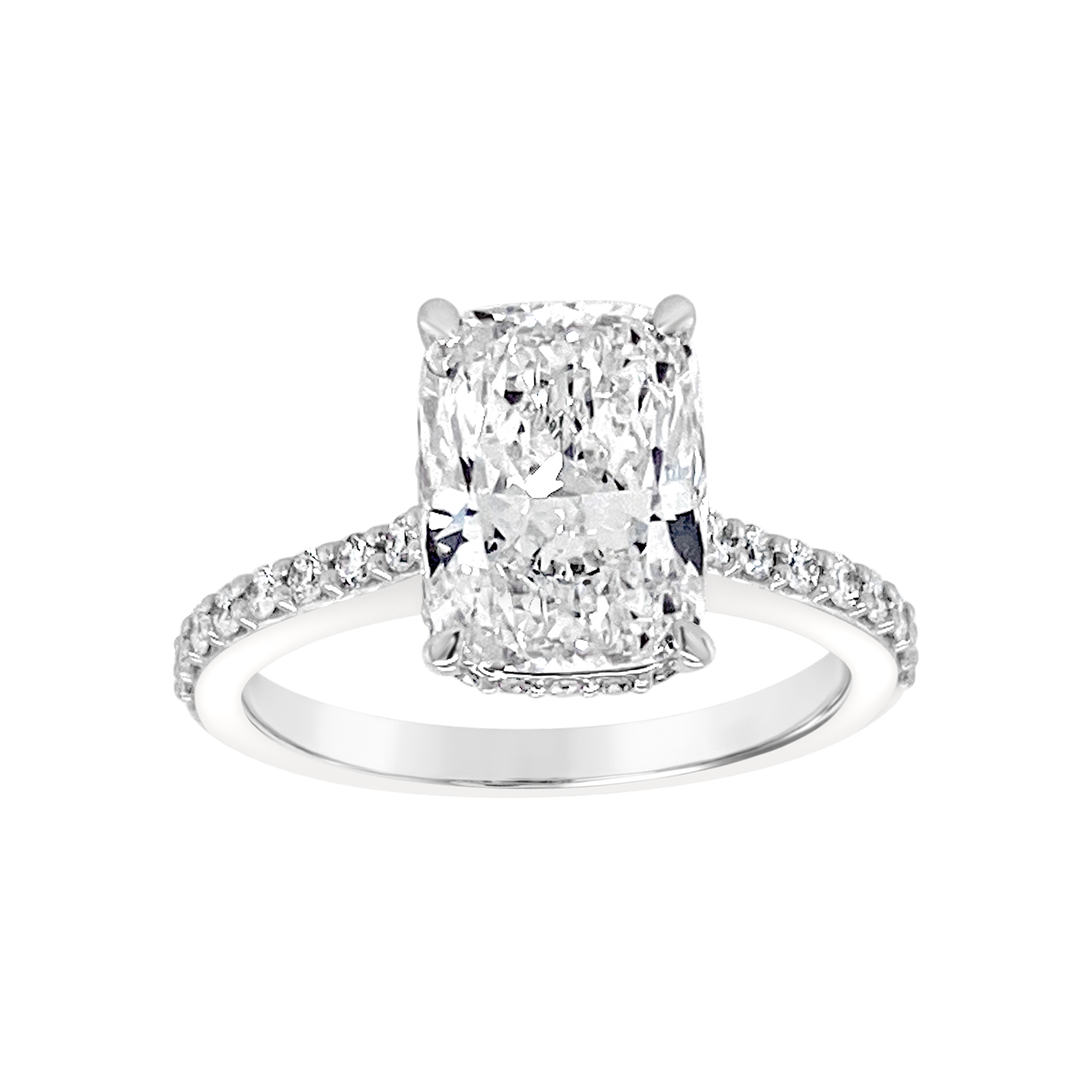 Yes by Martin Binder LAB-GROWN Cushion Diamond Engagement Ring (2.91 ct ...
