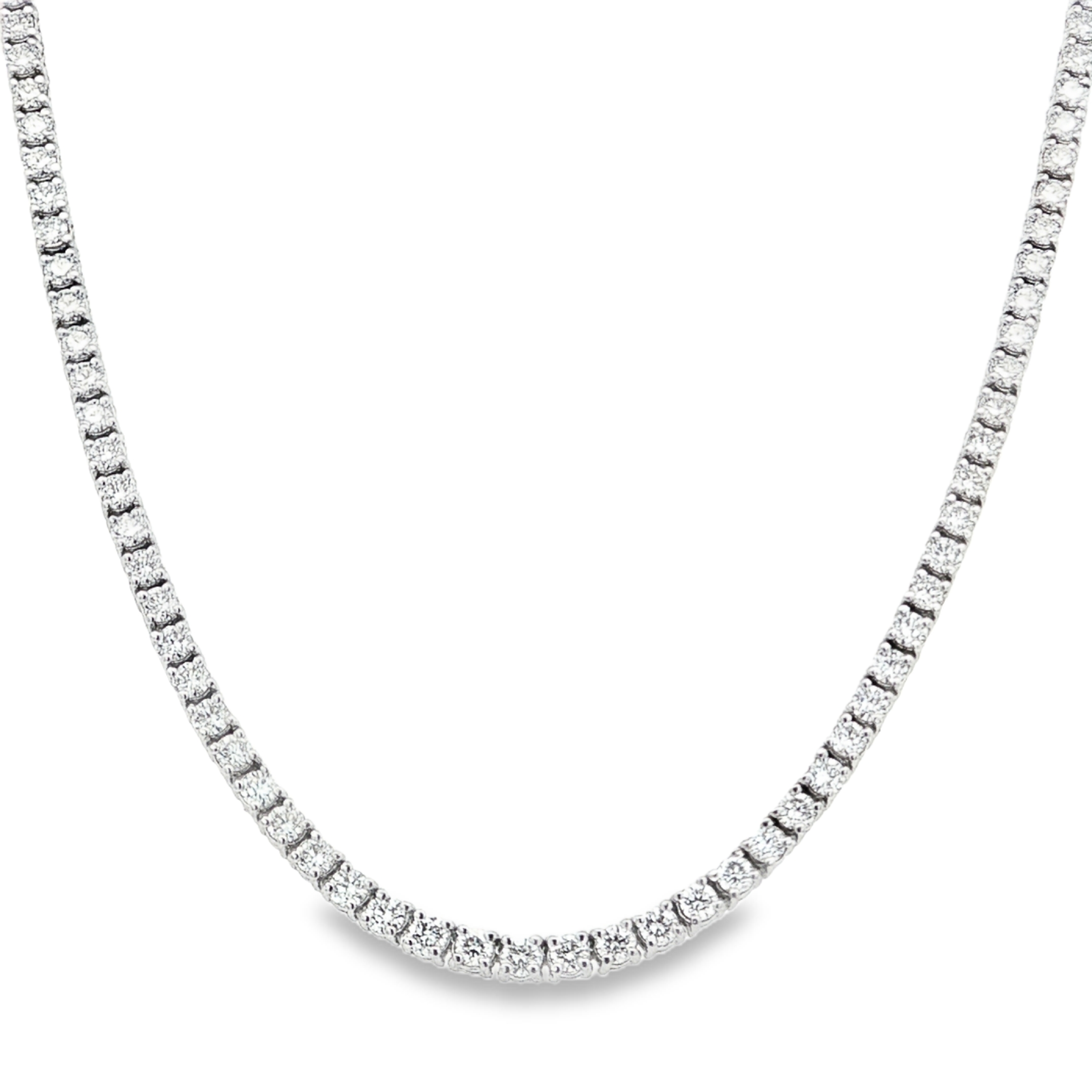 Clara by Martin Binder Diamond Tennis Necklace (7.64 ct. tw.) - 001-165 ...