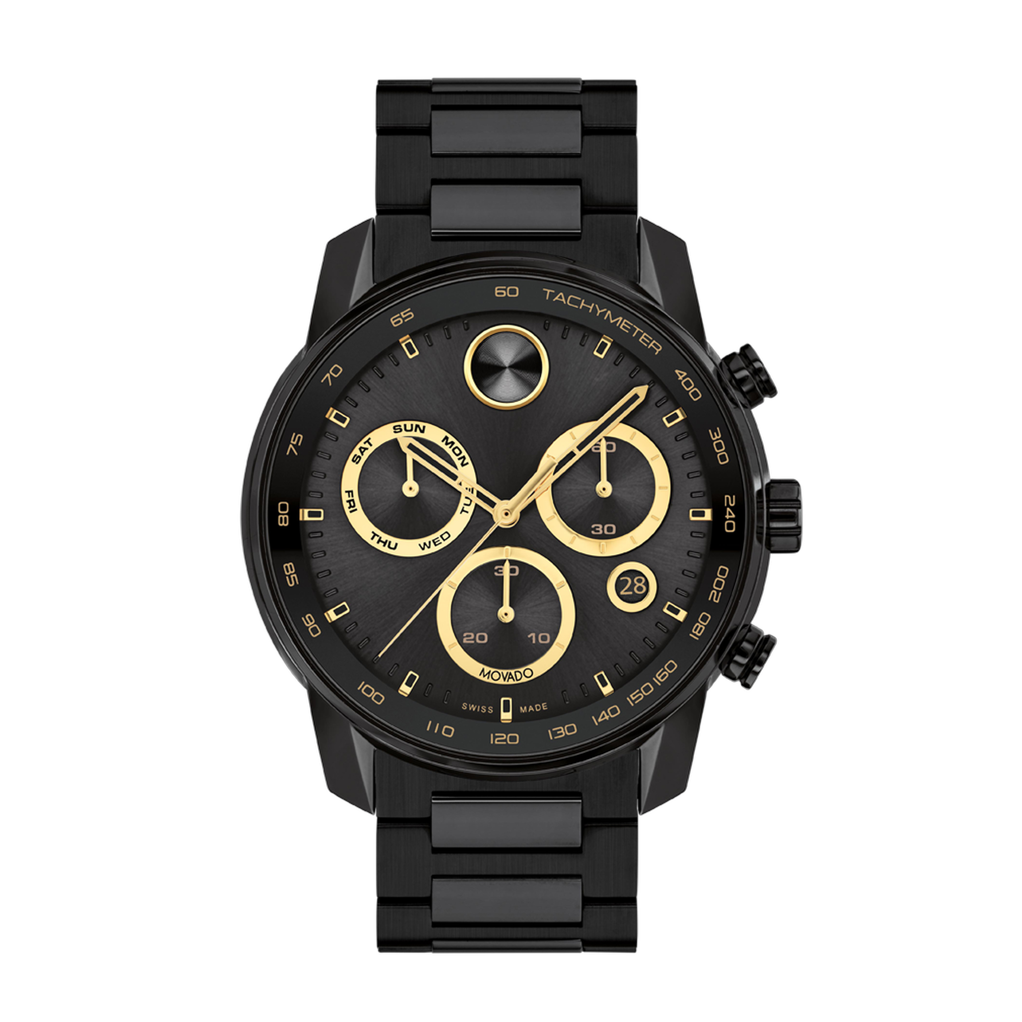 Movado Bold Verso Chronographic 44mm Wristwatch - 001-520-01062