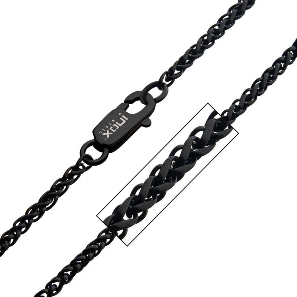 INOX 2.7mm 24 Inch Round Wheat Chain Necklace - 001-680-03014